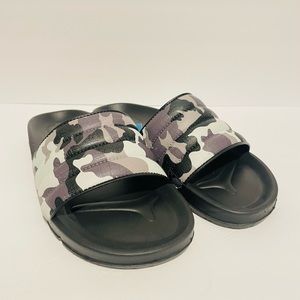 Mission Ridge | Shoes | Mission Ridge Mens Camo Slides Black Gray ...